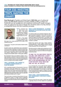 The four ESG tech traps - corfinancial